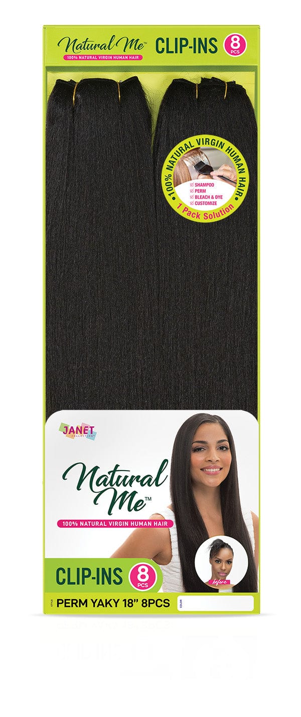 Janet Collection Natural Me Perm Yaky 8PCS Clip Ins – Exodus Beauty