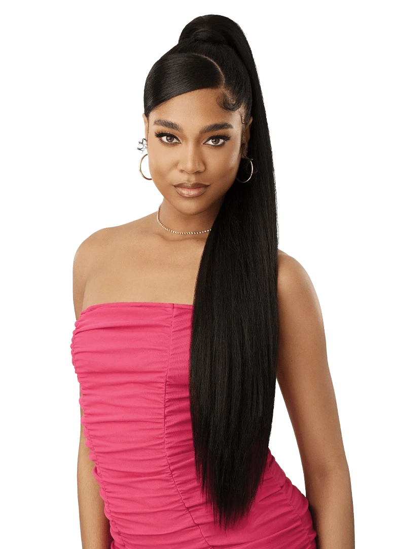 Outre Bone Straight 34" Pretty Quick Wrap Ponytail – Exodus Beauty