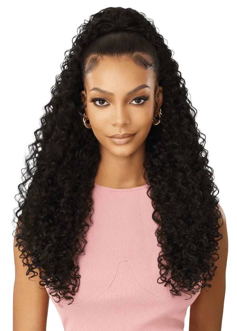 Outre Jess Pretty Quick 26” Curly Drawstring Ponytail – Exodus Beauty