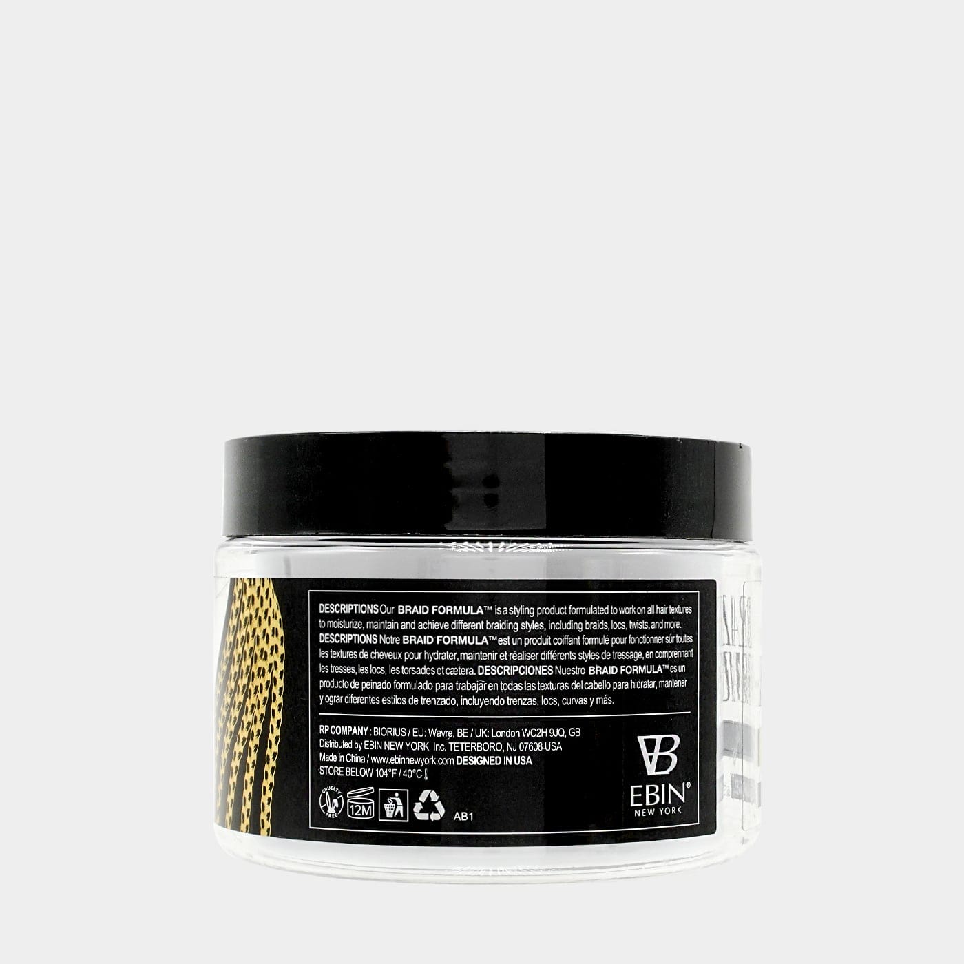 EBIN New York Braid Formula 180ML Conditioning Gel – Exodus Beauty