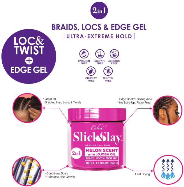 Janet Collection Esha Slick N Slay Braid & Edge Gel – Exodus Beauty